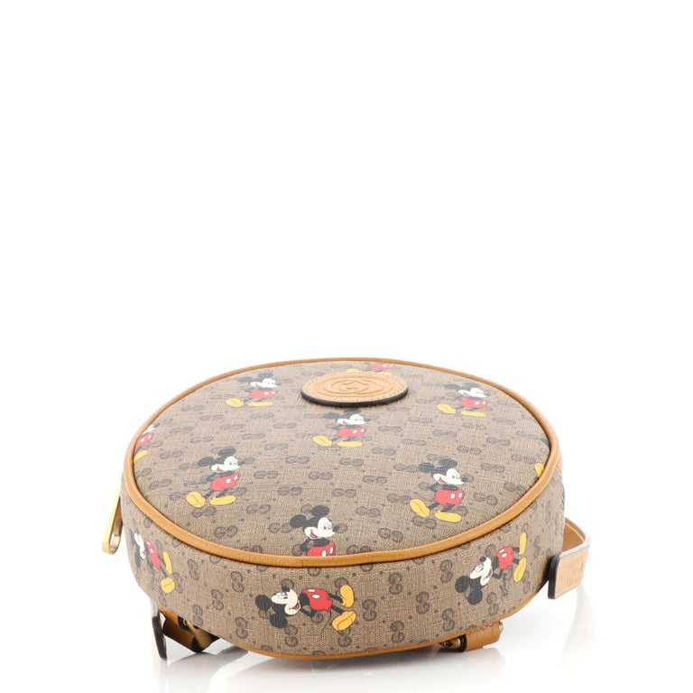 Gucci Disney Mickey Mouse Round Backpack (Outlet) Printed Mini GG ...