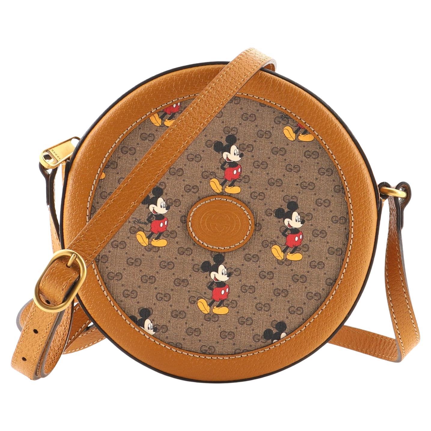 Gucci Disney Mickey Mouse Runde Umhängetasche bedruckt Mini GG aus ...