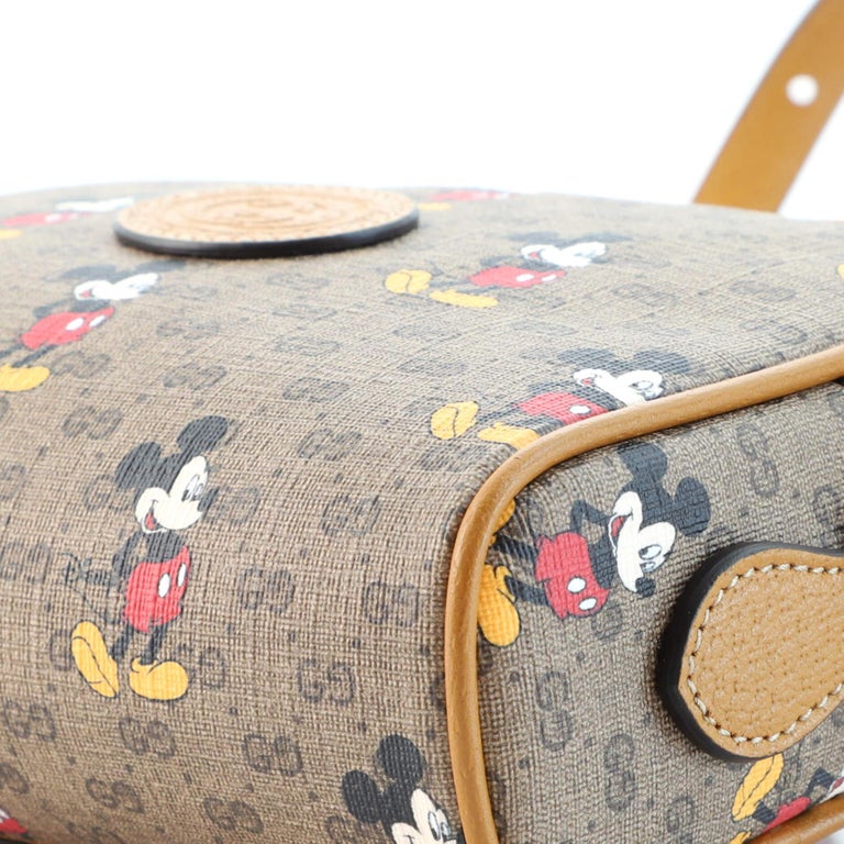Gucci Disney Mickey Mouse Shoulder Bag Printed Mini GG Coated Canvas ...
