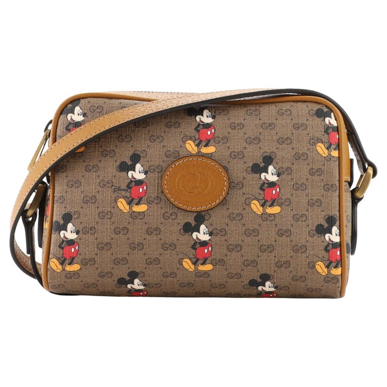 Gucci Disney Mickey Mouse Handbag Printed Mini GG Coated Canvas Mini at ...