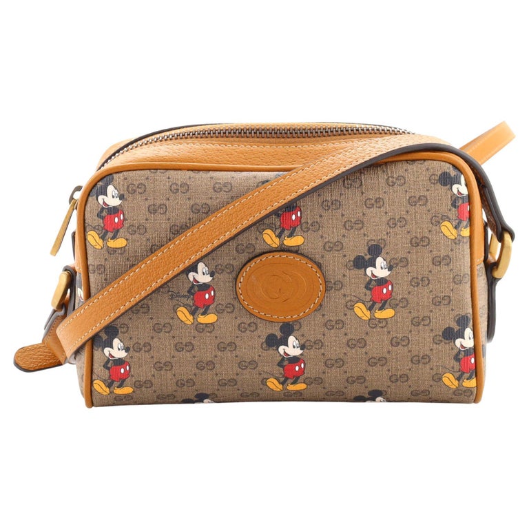 Gucci Disney Mickey Mouse Shoulder Bag Printed Mini GG Coated Canvas ...