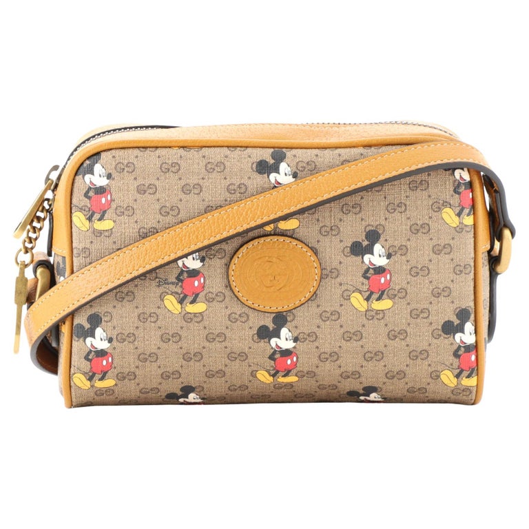 Gucci Disney Mickey Mouse Shoulder Bag Printed Mini GG Coated Canvas ...