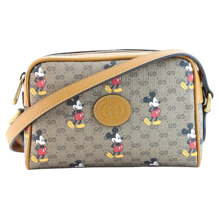 Gucci Disney Mickey Mouse Shoulder Bag Printed Mini GG Coated Canvas ...