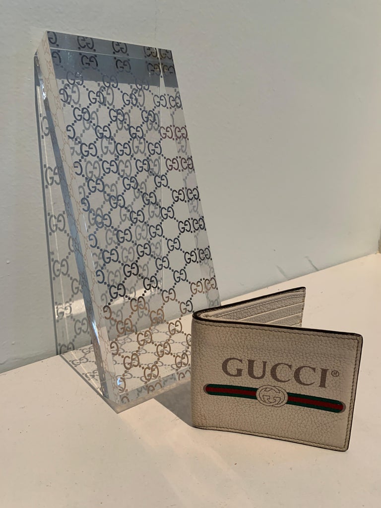 Gucci Display Stand in Solid Acrylic For Sale at 1stDibs