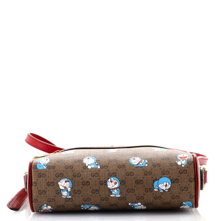 Gucci Doraemon Crossbody Bag Printed Mini GG Coated Canvas Mini For ...