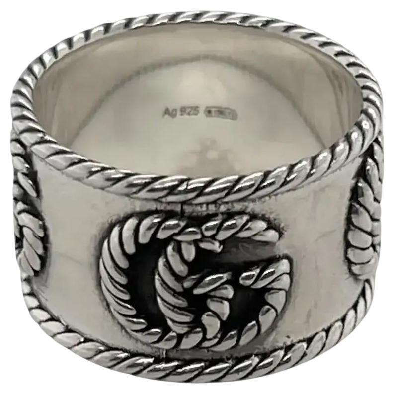 Gucci Silver Interlocking G Ring at 1stDibs | gucci interlocking g ring ...