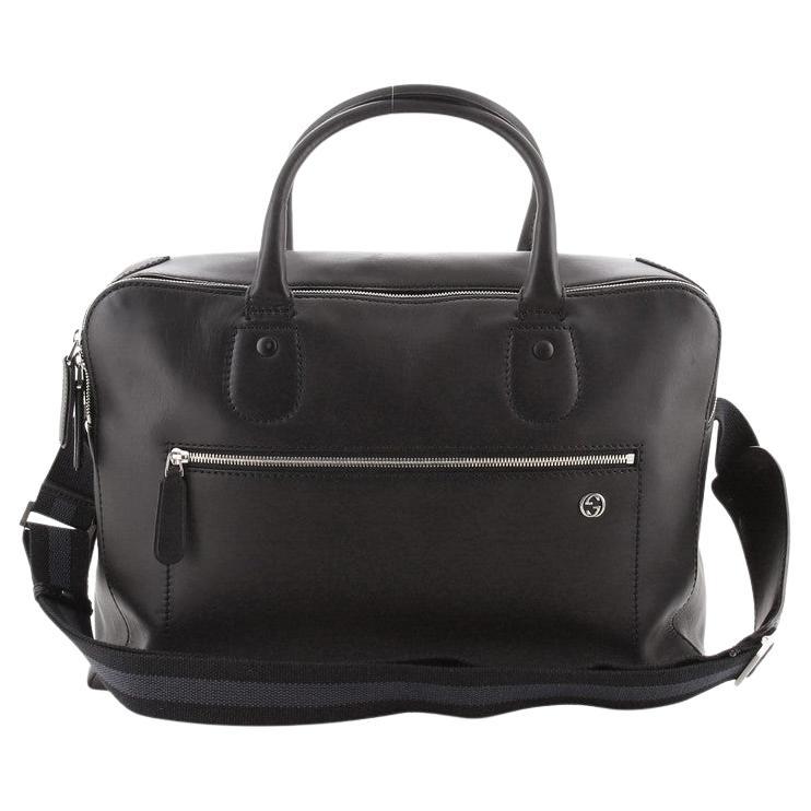 GUCCI VINTAGE Burgundy Leather HARD SIDE BRIEFCASE Work Bag HANDBAG at ...