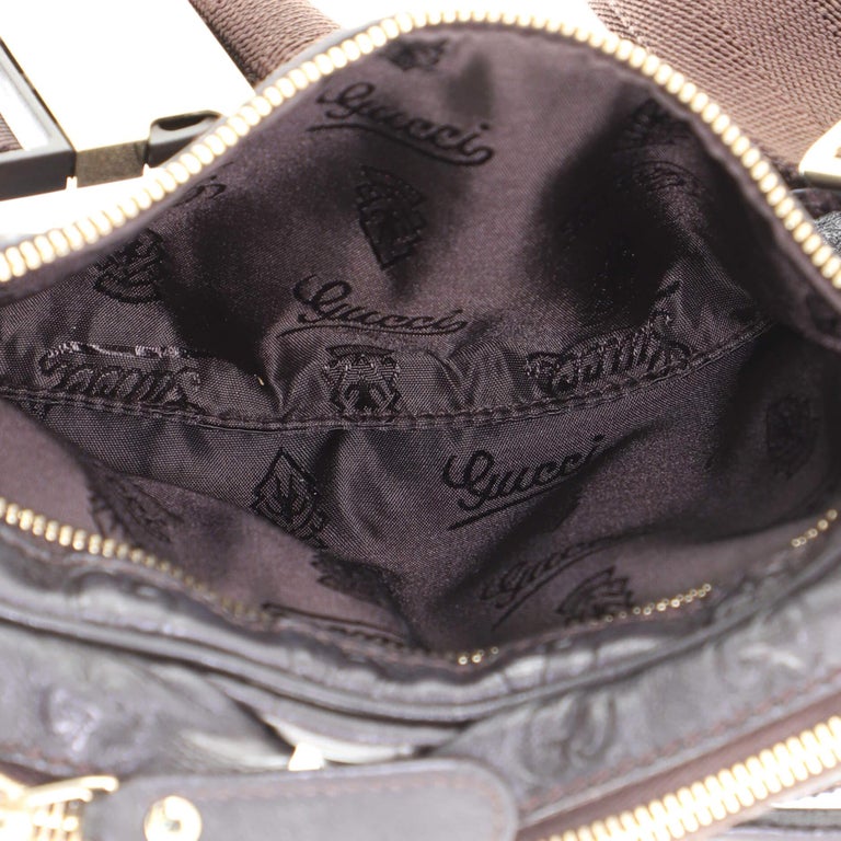 Gucci Double Zip Pocket Waist Bag Guccissima Leather For Sale at 1stDibs