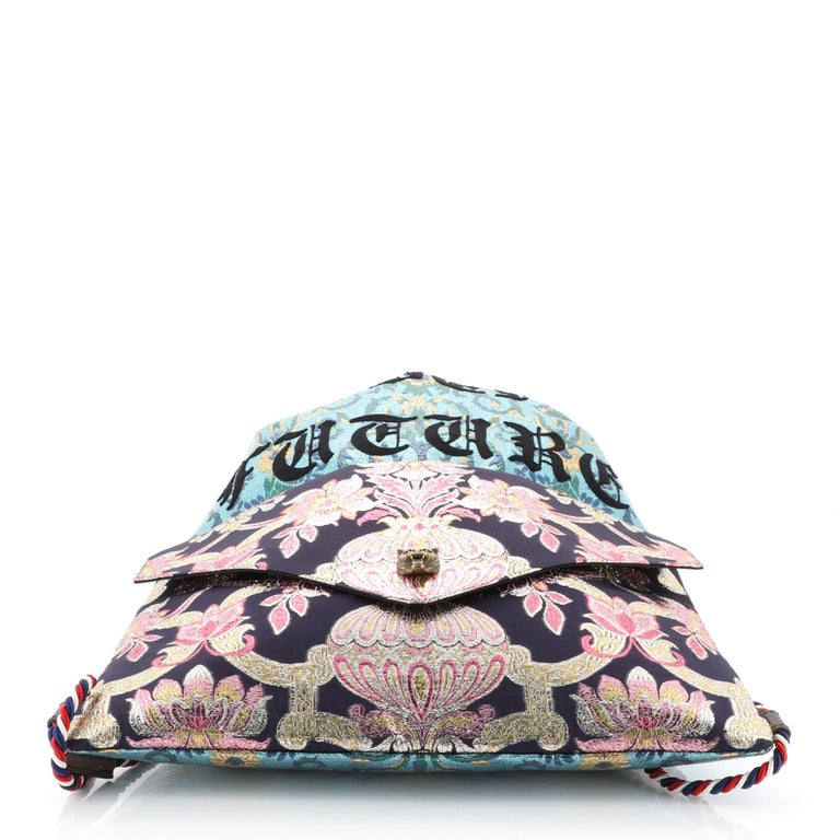 Gucci Drawstring Backpack Brocade Large at 1stDibs