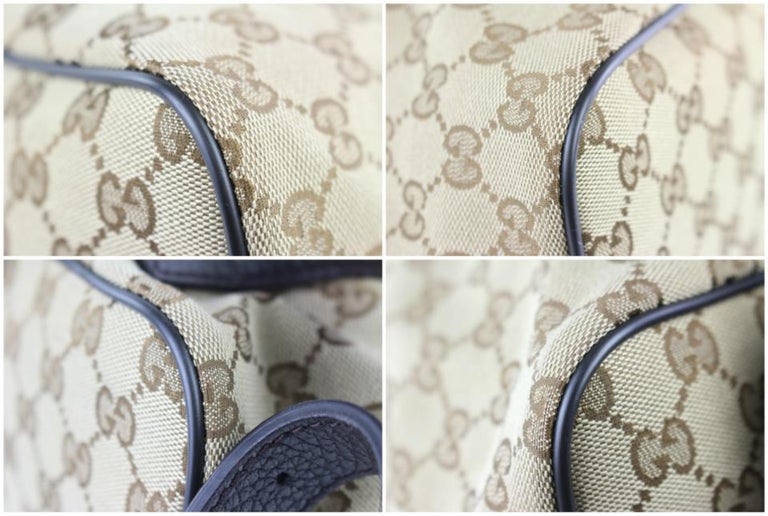 Gucci Drawstring Monogram Gg 3gj0111 Beige Canvas Backpack For Sale at ...