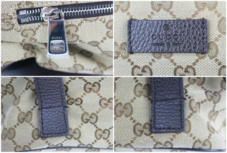 Gucci Drawstring Monogram Gg 3gj0111 Beige Canvas Backpack For Sale at ...