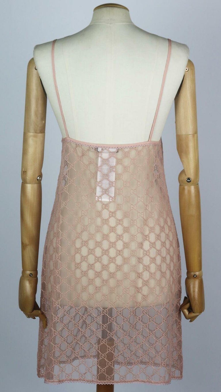 Gucci Embroidered Cotton Blend Tulle Mini Dress at 1stDibs | gucci ...
