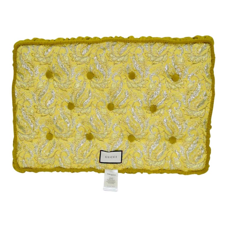 Gucci Embroidered Velvet Pillow Cushion For Sale at 1stDibs | gucci pillow