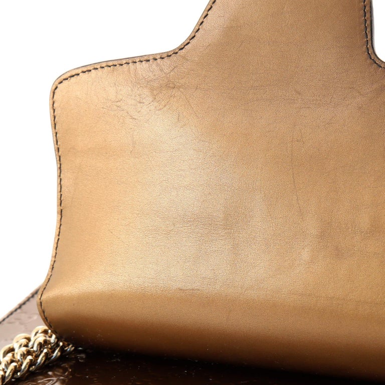 Gucci Emily Chain Flap Shoulder Bag Guccissima Patent Large For Sale at ...