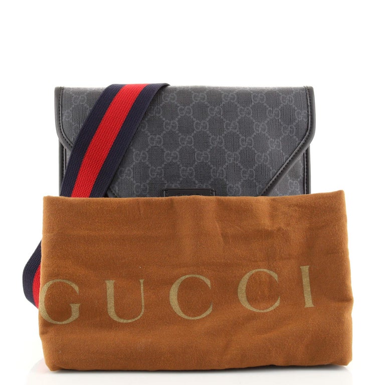 Gucci Envelope Web Messenger GG Coated Canvas Medium at 1stDibs