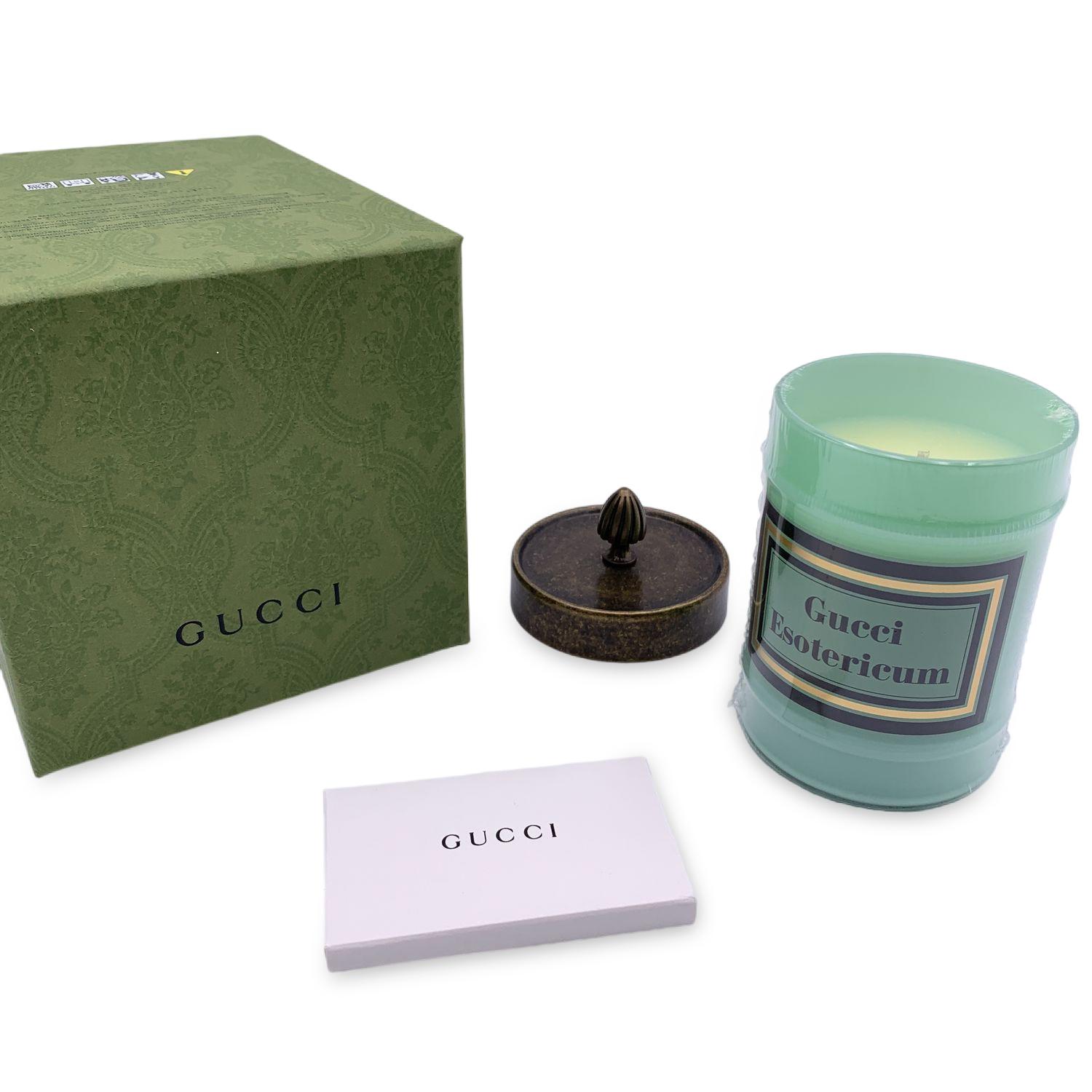 Gucci Esotericum Scented Candle Aqua Green Murano Glass Jar at 1stDibs