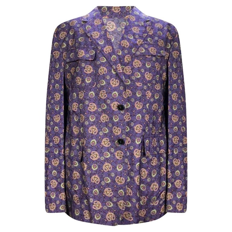 GUCCI EVENING LILAC PRINTED BLAZER JACKET for Men IT 58 - US 48 For ...