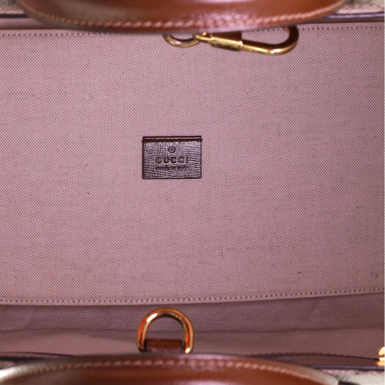 Gucci Fake/Not Convertible Open Tote Printed GG Coated Canvas Large at ...