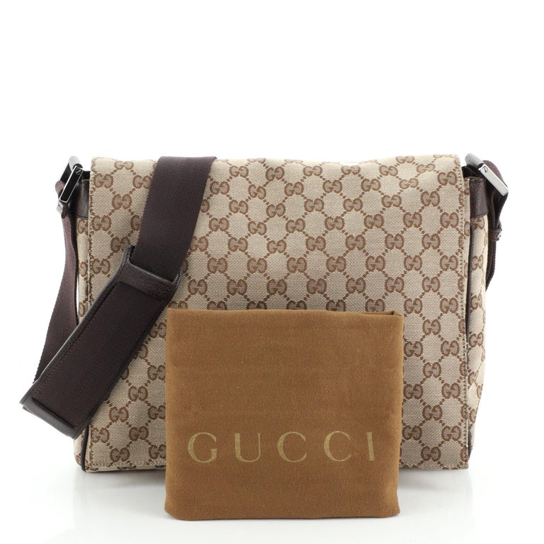 Gucci Flap Messenger GG Canvas Medium at 1stDibs