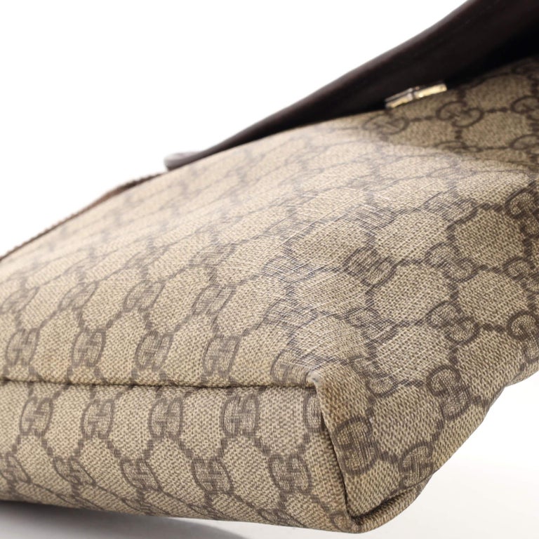 Gucci Flap Messenger GG Coated Canvas Small For Sale at 1stDibs