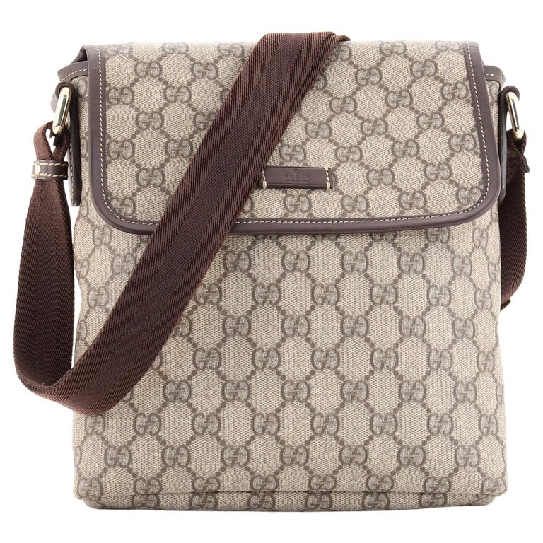 Gucci Flap Messenger GG Coated Canvas Small at 1stDibs