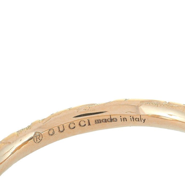 Gucci Flora 18 Karat Rose Gold Diamond Ring at 1stDibs | gucci flora ...
