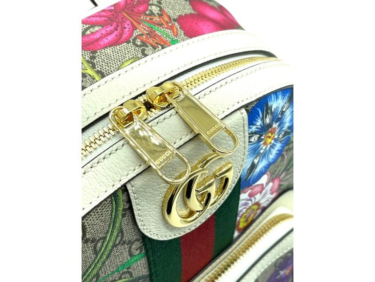 Gucci Flora Print Monogram Backpack For Sale at 1stDibs | gucci flora ...
