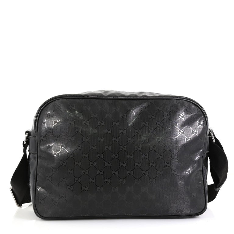 Gucci Front Zip Camera Bag GG Coated Canvas Large at 1stDibs