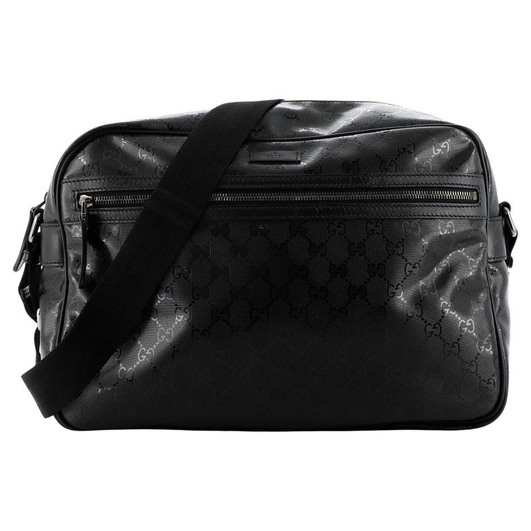 Gucci Front Zip Camera Bag GG Imprime Large For Sale at 1stDibs