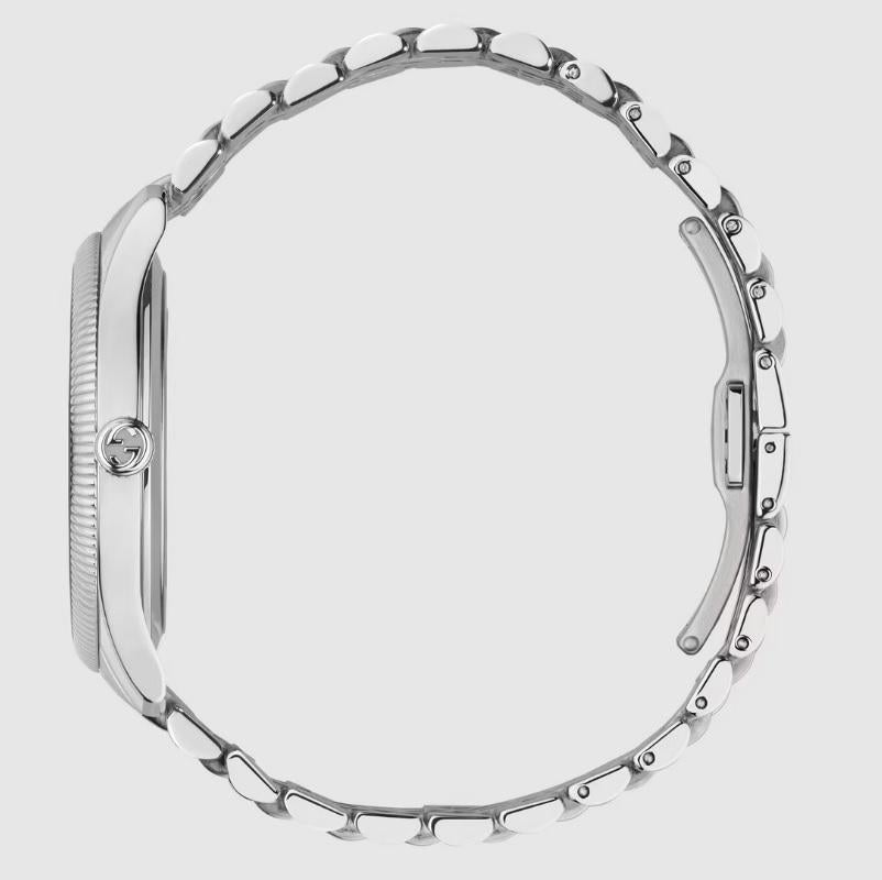 Gucci G-Timeless Black Guilloché Dial with Small Second Watch YA126353 ...