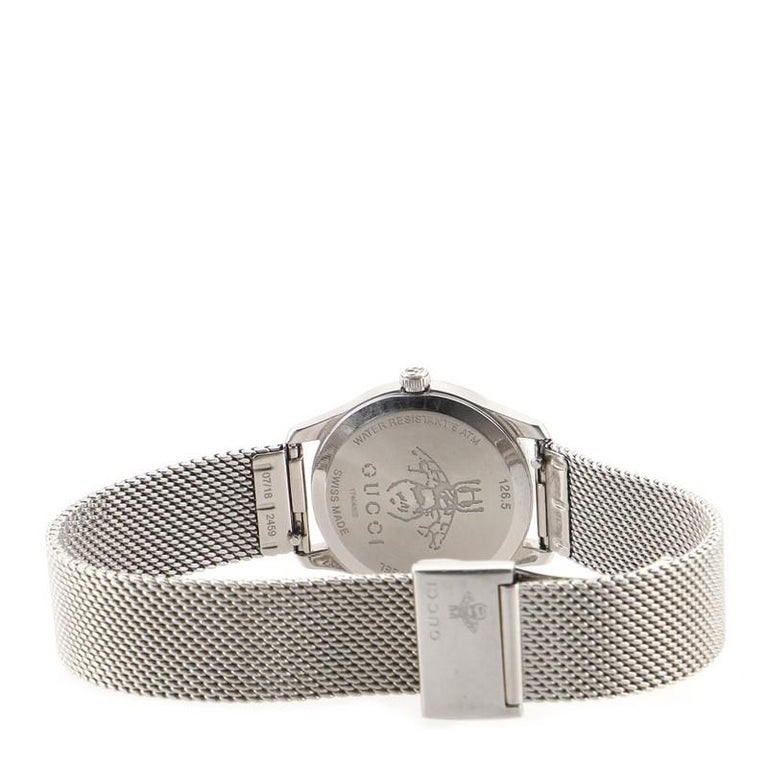 Gucci G-Timeless Charm Quartz Watch Stainless Steel with Mother of ...