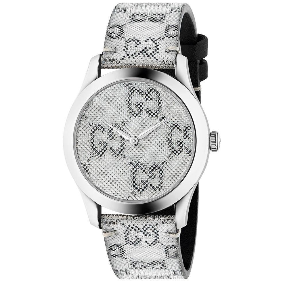 Gucci G-Timeless GG Floating Hologram Dial and Strap Watch YA1264058 ...