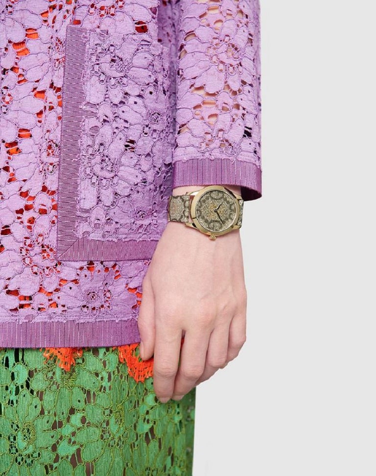 Gucci G-Timeless GG Supreme Canvas Dial Unisex Watch YA1264068 For Sale ...