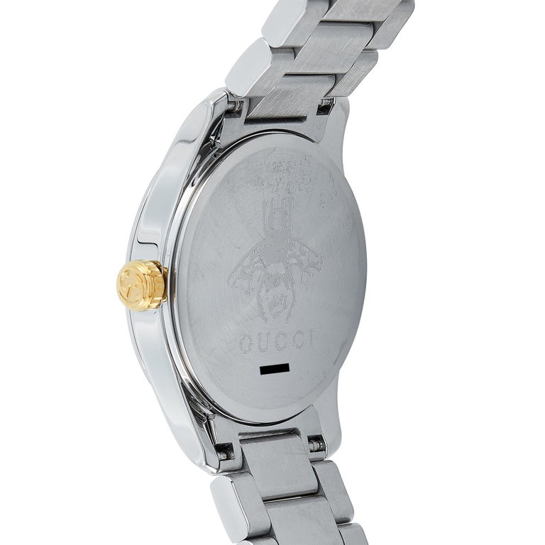 Gucci G-Timeless Quartz Silver Dial Watch YA126596 at 1stDibs