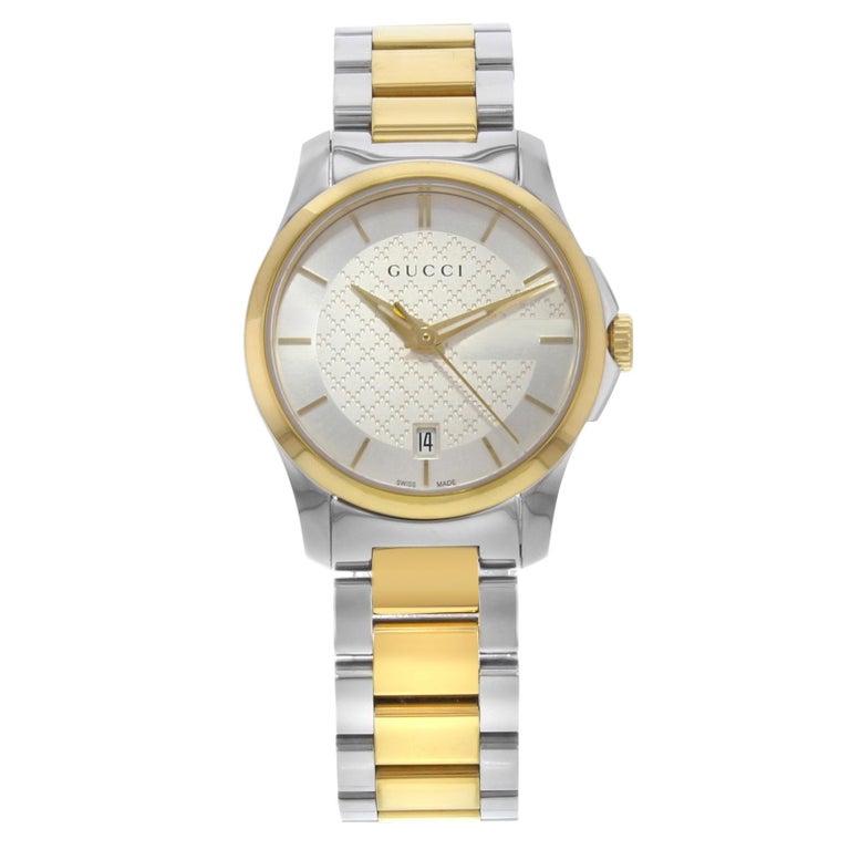 Gucci G-Timeless YA126531 Two-Tone Ion-Plated Steel Quartz Ladies Watch ...