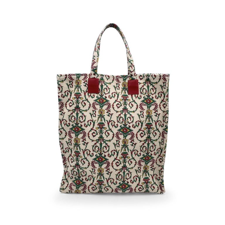 Gucci Garden Firenze 1921 Printed Canvas Tote Shopping Bag For Sale at ...