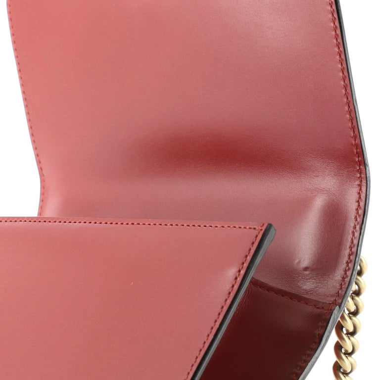 Gucci GG Marmont Chain Shoulder Bag Leather Small at 1stDibs