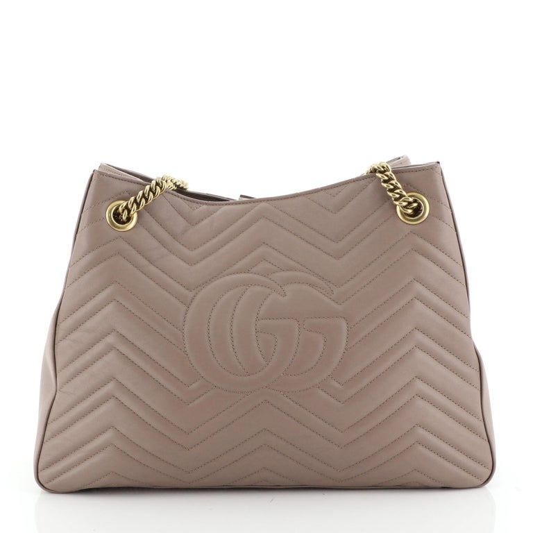 Gucci GG Marmont Chain Shoulder Bag Matelasse Leather at 1stDibs
