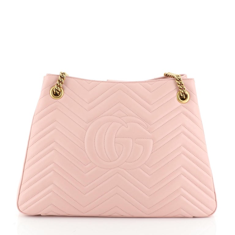 Gucci GG Marmont Chain Shoulder Bag Matelasse Leather at 1stDibs