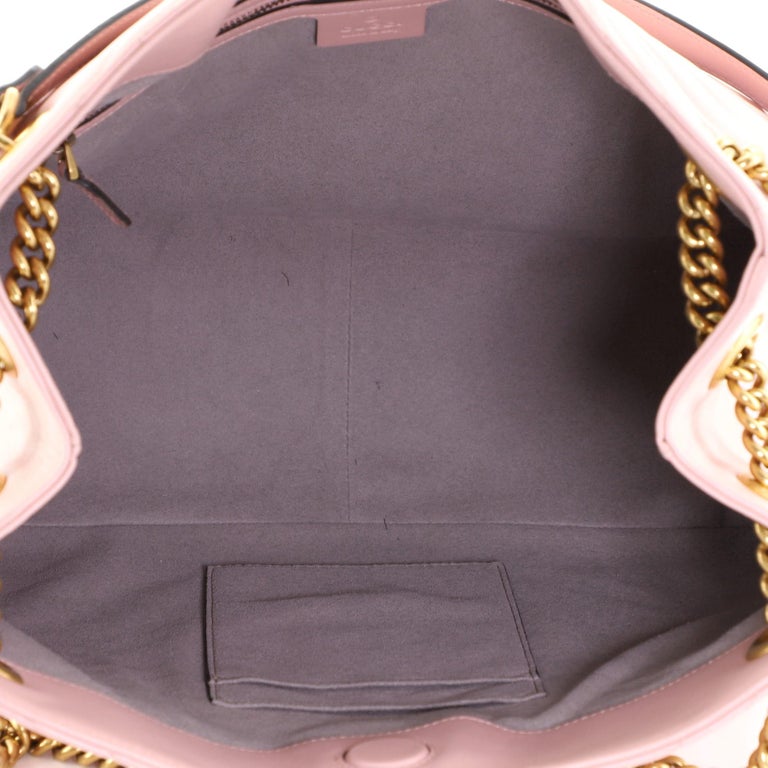 Gucci GG Marmont Chain Shoulder Bag Matelasse Leather at 1stDibs