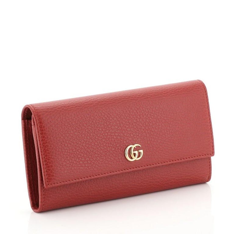 Gucci GG Marmont Continental Wallet Leather Long at 1stDibs