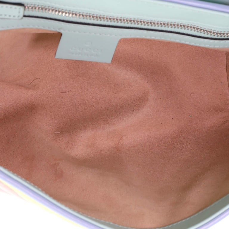 Gucci GG Marmont Flap Bag Diagonal Quilted Leather Small at 1stDibs