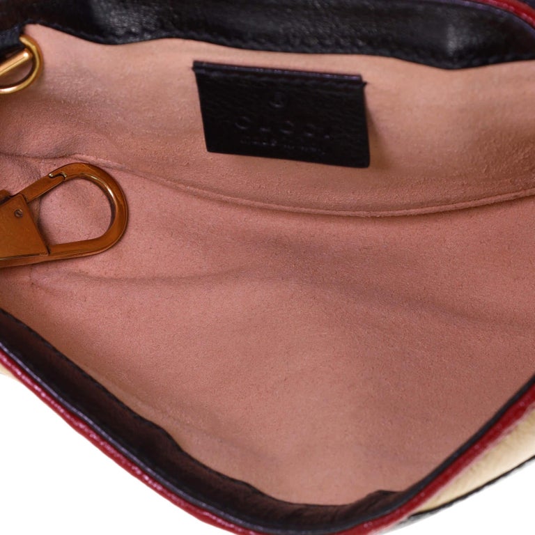 Gucci GG Marmont Flap Bag Diagonal Quilted Leather Super Mini For Sale ...