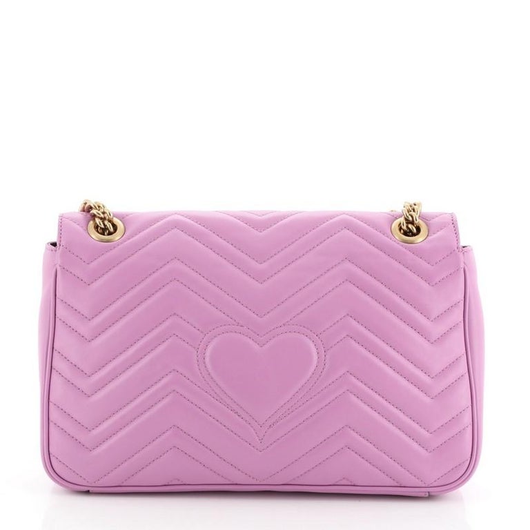 Gucci GG Marmont Flap Bag Matelasse Leather Medium at 1stDibs