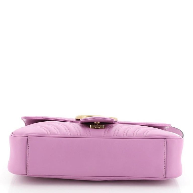 Gucci GG Marmont Flap Bag Matelasse Leather Medium at 1stDibs