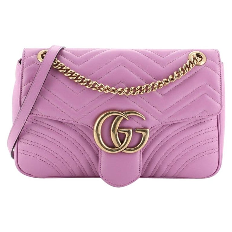 Gucci GG Marmont Flap Bag Matelasse Leather Medium at 1stDibs