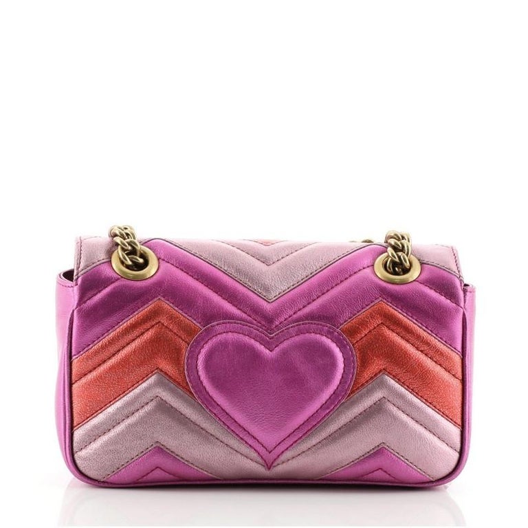 Gucci GG Marmont Flap Bag Matelasse Leather Mini at 1stDibs