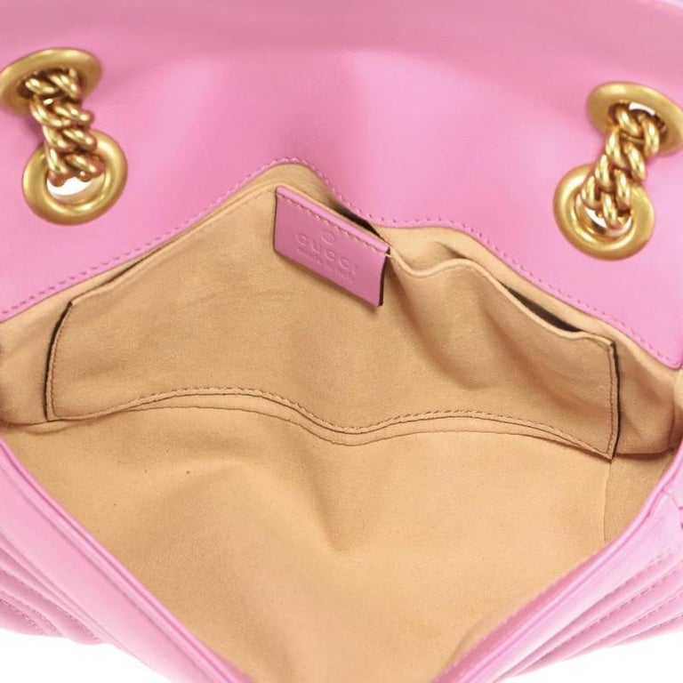 Gucci GG Marmont Flap Bag Matelasse Leather Mini at 1stDibs