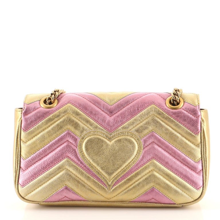 Gucci GG Marmont Flap Bag Matelasse Leather Small at 1stDibs