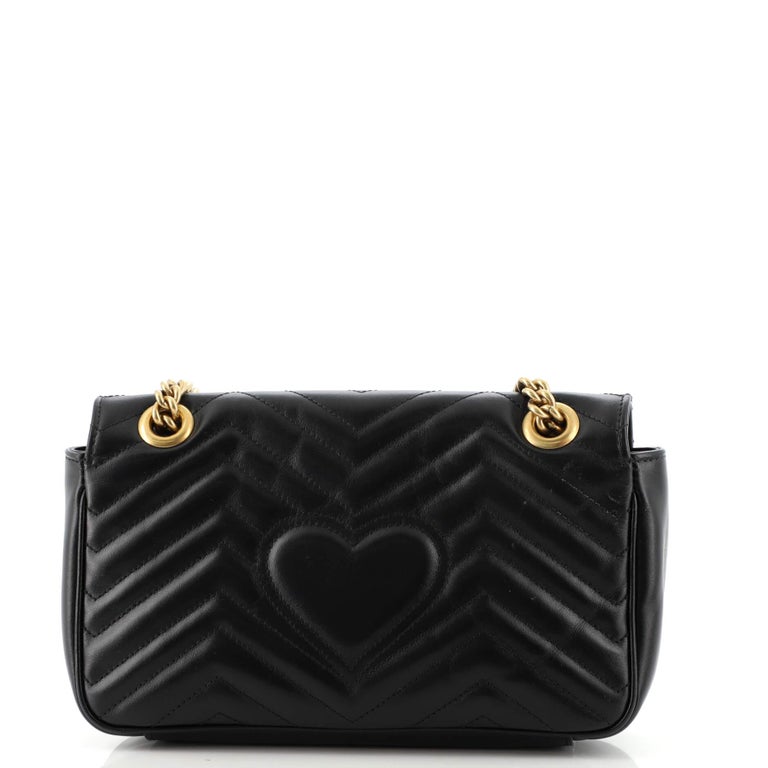 Gucci GG Marmont Flap Bag Matelasse Leather Small at 1stDibs